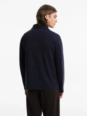 PIACENZA CASHMERE 1733 Navy Cashmere Shirt Jacket