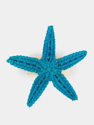 Coro Cora Starfish Napkin Ring - Blue