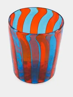 PAULA LIVING Striped Glass Vase