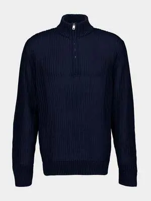 Frescobol Carioca Maximo Half-zip Knit Sweater