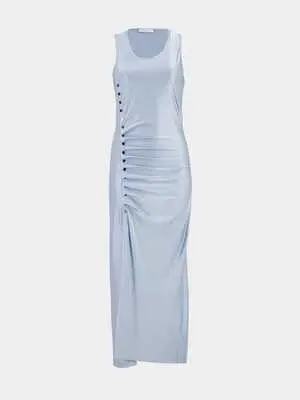 Rabanne Stud-detail Sleeveless Midi Dress