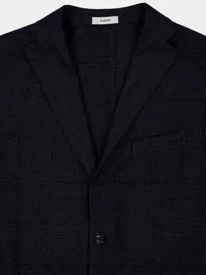 Boglioli Classic Fit Navy Cotton Blazer - Blue