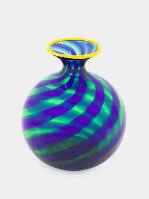 La DoubleJ Murano Glass Mini Vase - Blue
