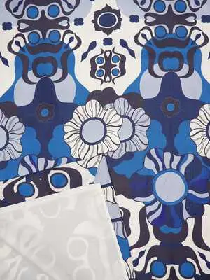 PAULA Shirley Flora Mix Printed Silk Twill A-line Dress