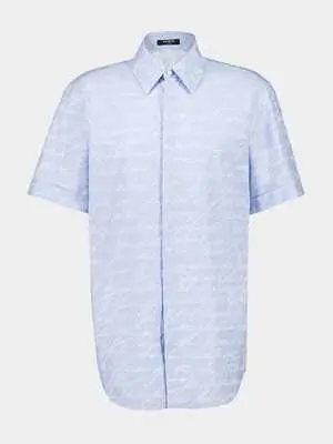 Balmain Jacquard Love Letter Print Shirt
