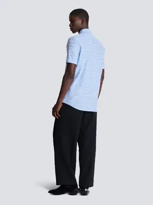 Balmain Jacquard Love Letter Print Shirt