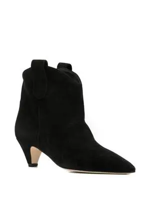 ANNA F. Pointed Ankle Boots - Black