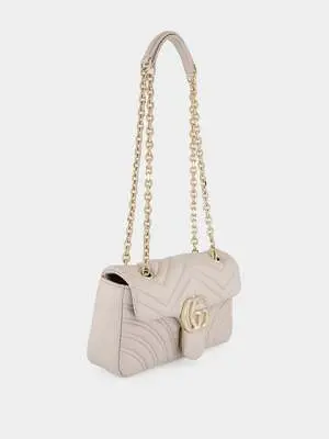 Gucci Light Gg Marmont Small Shoulder Bag - Grey