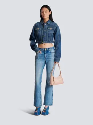 Balmain Flared Denim Jeans - Blue