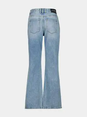 Balmain Flared Denim Jeans - Blue