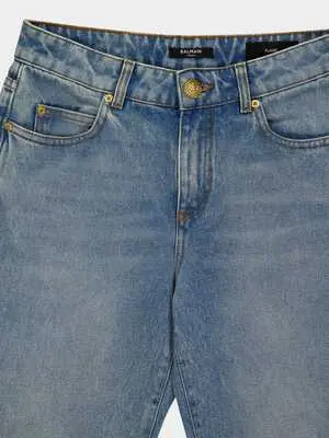 Balmain Flared Denim Jeans - Blue