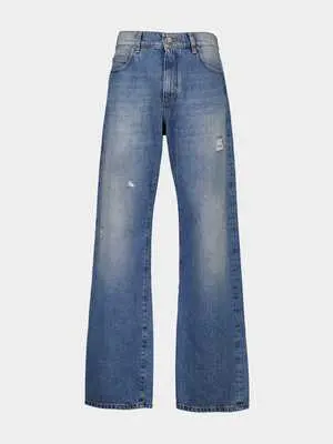 Balmain Loose-fit Denim Jeans