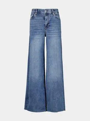 FRAME Le Slim Palazzo High-rise Jeans - Blue