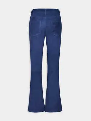 PAULA Zircon Estate Suede Flared Pants - Blue