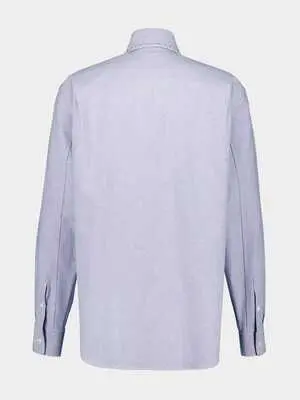 Alexander McQueen Long-sleeve Double Collar Cotton Shirt