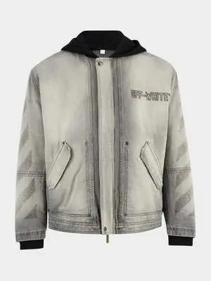 Off-white Hooded Outerwear For Men