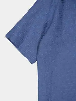 Fendi Light Ff Jacquard Linen Shirt - Blue