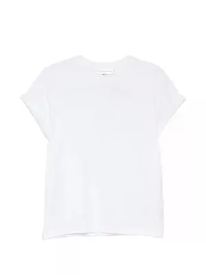 Victoria Beckham Cuffed Sleeve T-shirt - White