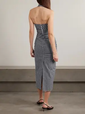 Posse Chiara Halterneck Midi Dress - Black