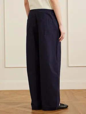 LESET Kyoto Cotton Straight-leg Pants