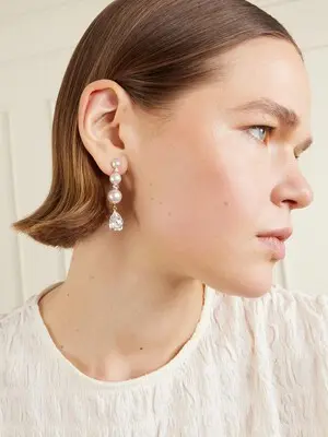 JENNIFER BEHR Gold-plated Brass Drop Earrings - Multi