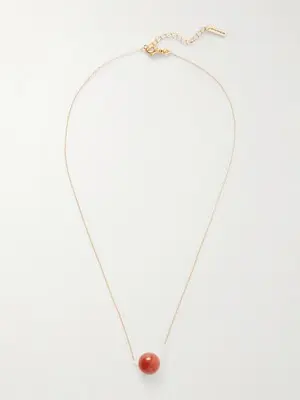 JENNIFER BEHR Silver-tone Crystal 'serenity' Necklace - Orange