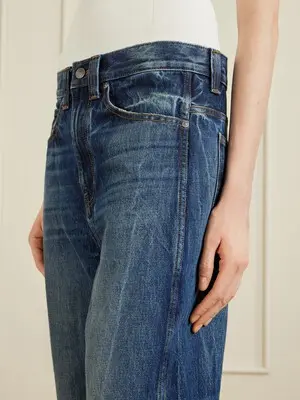 Khaite Boyle Cropped Jeans - Mid Denim