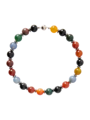 JULIETTA Mavis Silver-tone Beaded Necklace - Multi