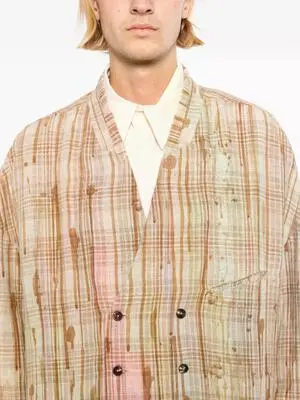 ZIGGY CHEN Plaid Shirt Jacket
