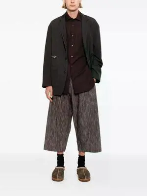 JAN JAN VAN ESSCHE Kasuri Cropped Trousers