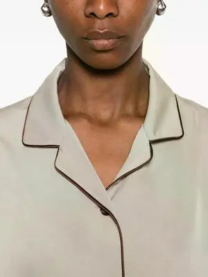 THE ROW Contrast Trim Pocket Shirt