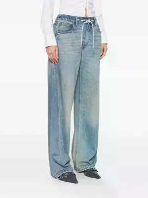 Alexander Wang Elasticated-waistband Wide-leg Jeans