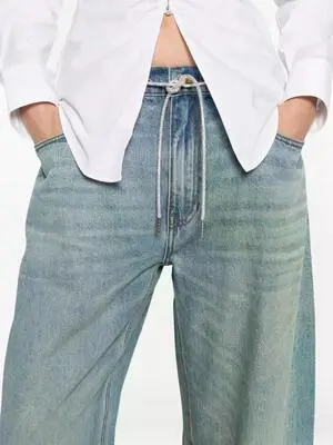 Alexander Wang Elasticated-waistband Wide-leg Jeans
