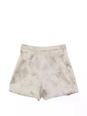 Emporio Armani Button Pleated Mini Skirt - Neutrals