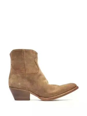Officine Creative Wanda 103 Zip Leather Boots - Neutrals