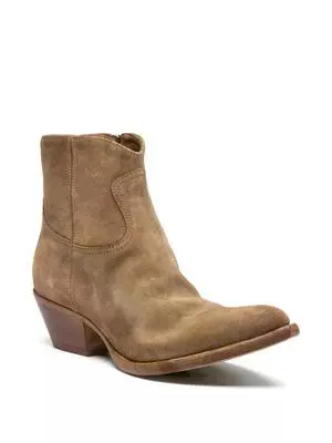 Officine Creative Wanda 103 Zip Leather Boots - Neutrals