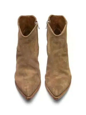 Officine Creative Wanda 103 Zip Leather Boots - Neutrals