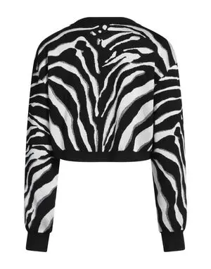Dolce & Gabbana Zebra Print Knit Crewneck Sweater