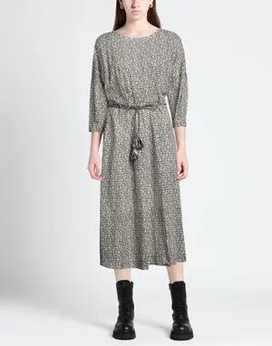 EMMA & GAIA Cotton Floral-print Midi Dress