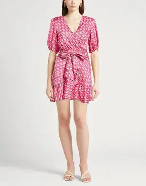 Liu Jo Mini Flared Wrap-effect Dress