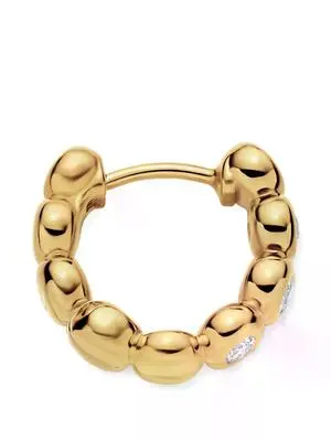 David Yurman Bezel-set Hoop Earrings - Gold