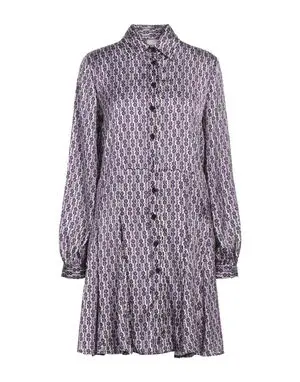 Liu Jo Geometric Print Long Sleeve Shirt Dress