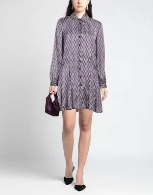 Liu Jo Geometric Print Long Sleeve Shirt Dress