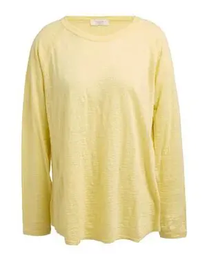 ZANONE Linen Long Sleeve T-shirt - Yellow