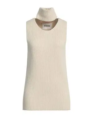 JIL SANDER Top Cotton And Polyester - Cream