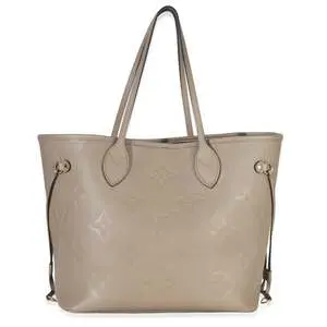 LOUIS VUITTON Giant Monogram Empreinte Neverfull Mm - Gray