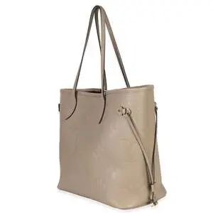 LOUIS VUITTON Giant Monogram Empreinte Neverfull Mm - Gray