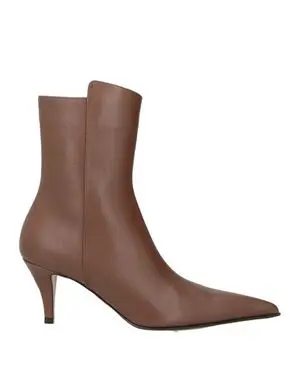 Alexander McQueen Leather Ankle Boots - Brown