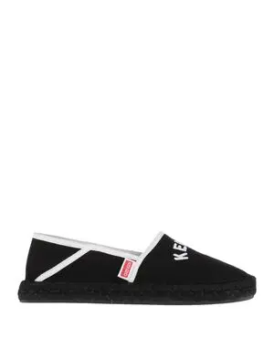 Kenzo Espadrilles With Logo And Piped Trims - Black