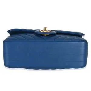 Chanel Lambskin Chevron Rectangular Flap Bag